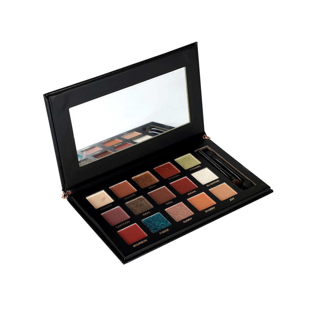 Eyeshadow Palette with Metallic, Shimmer, & Dark Shades – Cilios